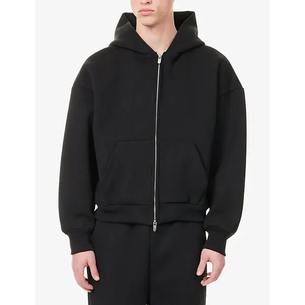 SEVENTH Cotton-blend Zip-up Hoodie