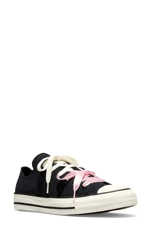 CONVERSE Chuck Taylor All Star Peached Low Top Sneaker - Black/white/decade Pink