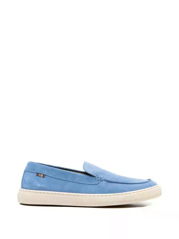 Paul Smith Suede Apron-toe Loafers - Blue