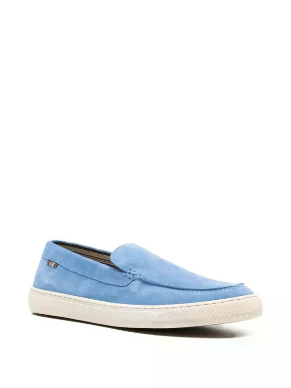 Paul Smith Suede Apron-toe Loafers - Blue