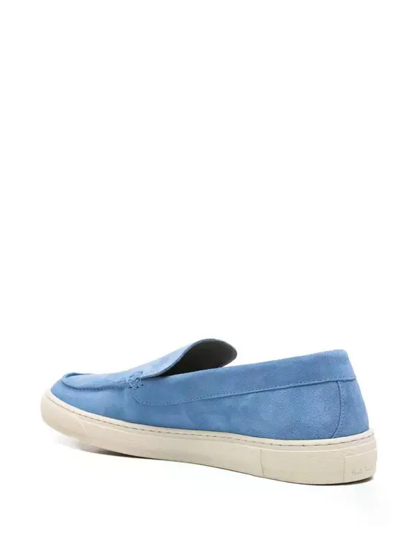 Paul Smith Suede Apron-toe Loafers - Blue