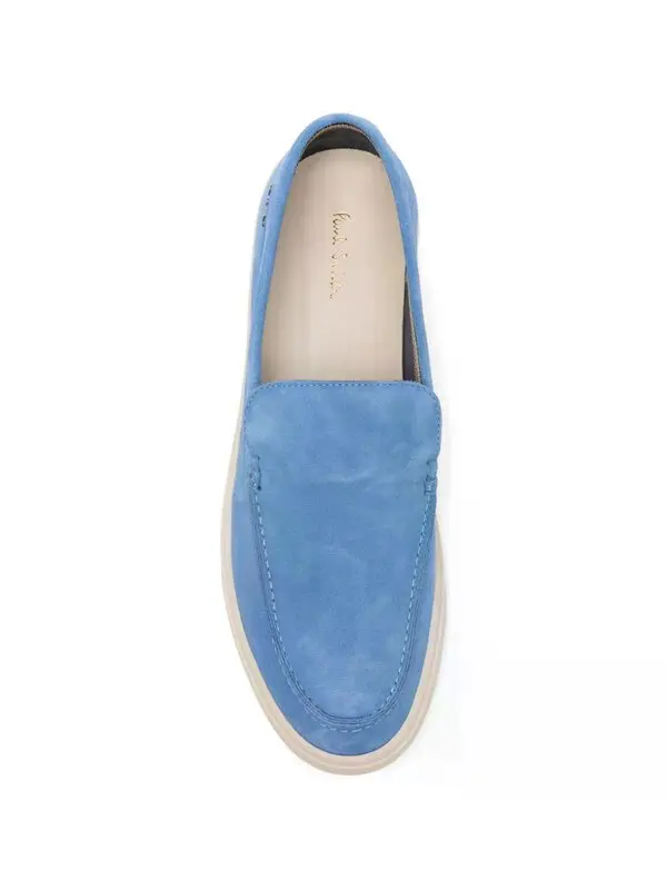 Paul Smith Suede Apron-toe Loafers - Blue