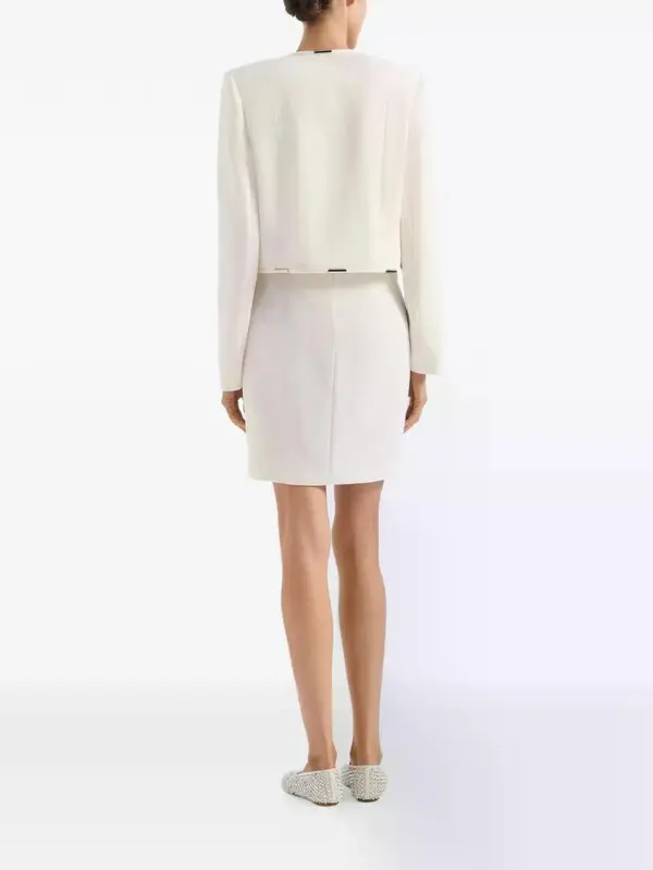 GENNY Metallic-detail Jacket - White