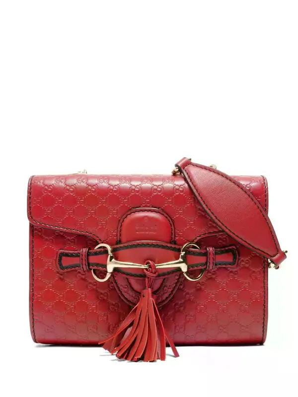 Gucci 2010s Gg Chain Shoulder Bag - Red