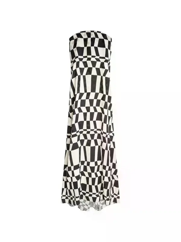 Dries Van Noten Printed Maxi Dress - Black