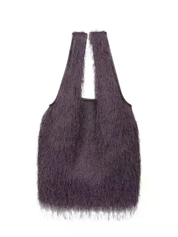 Dries Van Noten Ruffled Tote Bag - Purple