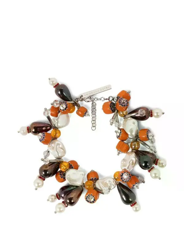 Dries Van Noten Beaded Bracelet - Silver