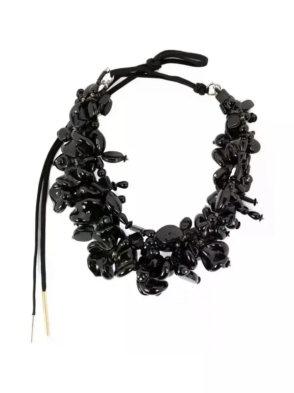 Dries Van Noten Embellished Necklace - Black