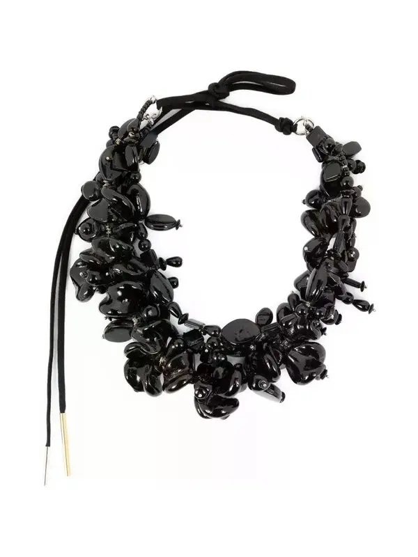 Dries Van Noten Embellished Necklace - Black