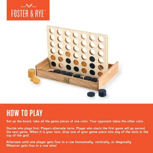 FOSTER & RYE Four And Win Game