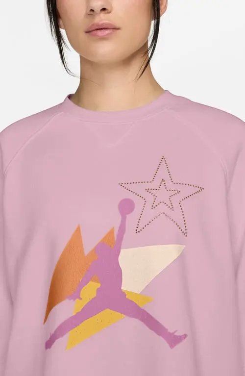 JORDAN Brooklyn Fleece French Terry Oversize T-shirt - 676 Icdcmn