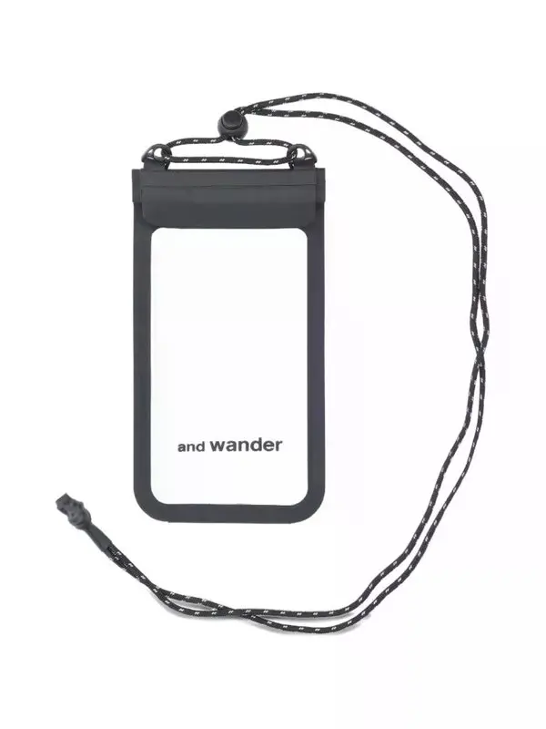 AND WANDER Logo Smartphone Holder - Black