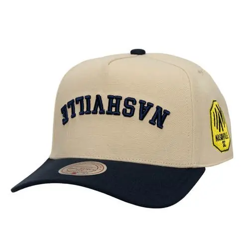 Mitchell & Ness Navy Nashville Sc Upside Down Pro Pinch Snapback Hat