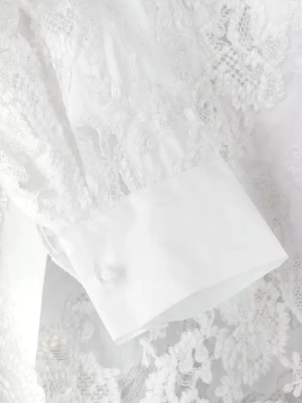 Ermanno Scervino Lace Detail Button-up Shirt