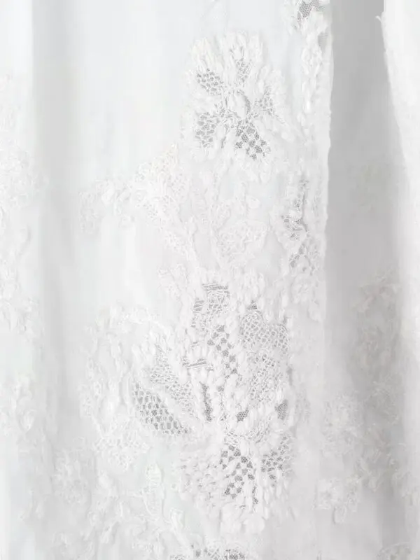 Ermanno Scervino Lace Detail Button-up Shirt