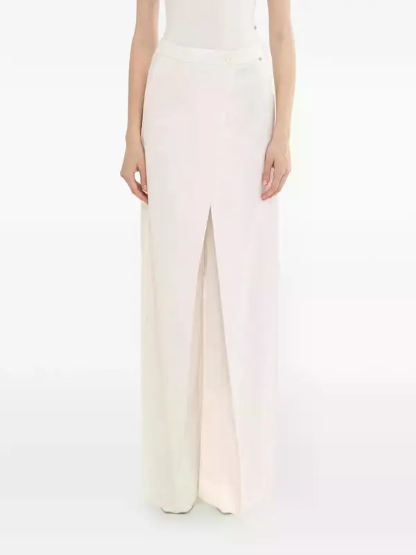 NISSA Button-fastening Trousers - White