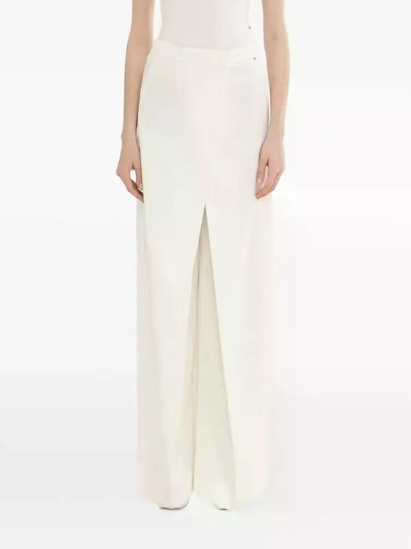 NISSA Button-fastening Trousers - White