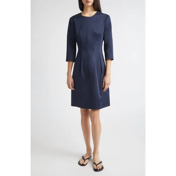 Partow Blair Stretch Cotton Sheath Dress