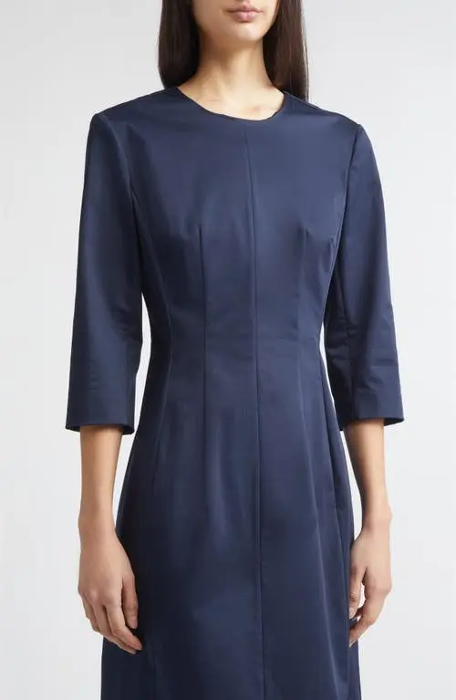 Partow Blair Stretch Cotton Sheath Dress