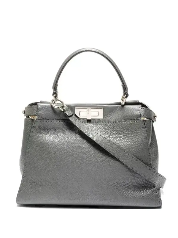 Fendi 2010s Leather Handbag - Grey