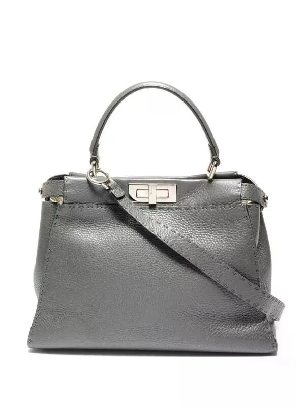 Fendi 2010s Leather Handbag - Grey
