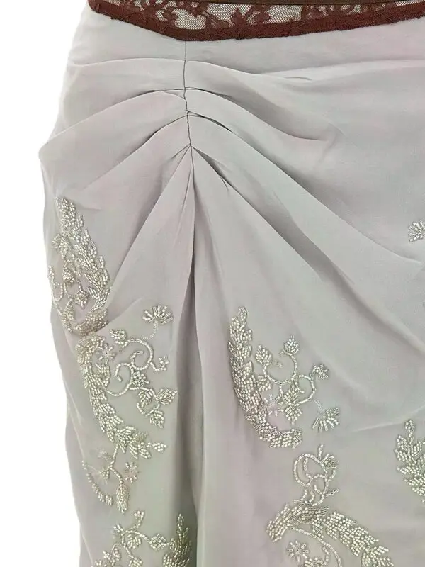 JACQUES Floral-embroidered Skirt