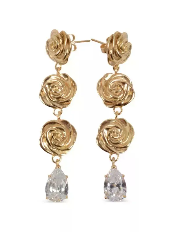 Magda Butrym Crystal-embellished Earrings - Gold