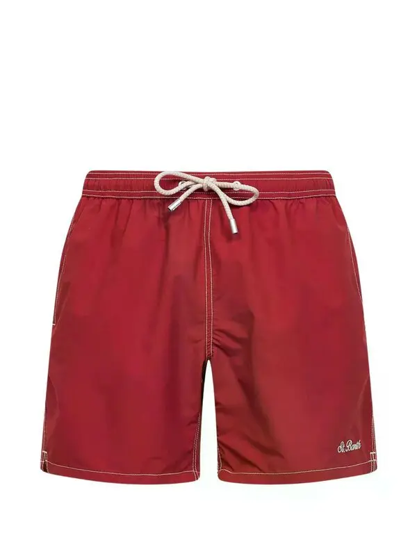 MC2 SAINT BARTH Drawstring Swim Shorts - Red