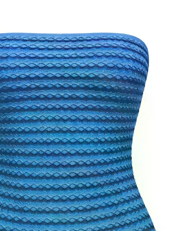 Seafolly Textured Bandeau One-piece Swimsuit