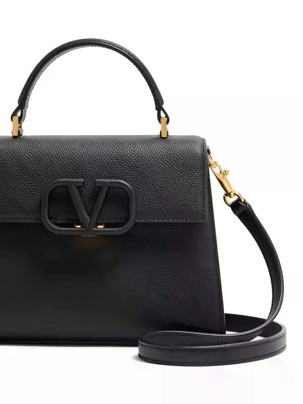 Valentino Garavani Vsling Grainy Leather Shoulder Bag