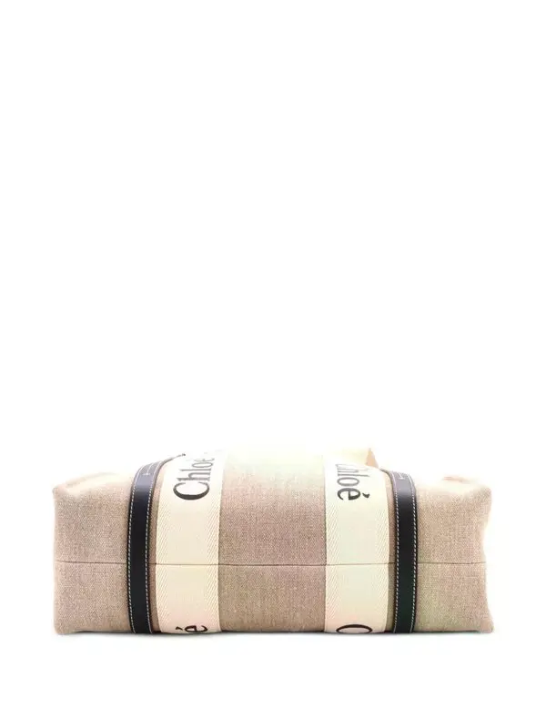 Chloé Woody Canvas Medium Tote Bag