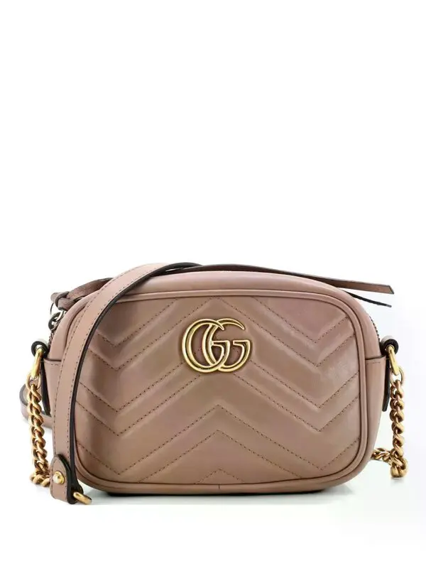 Gucci Gg Marmont Mini Crossbody Bag - Neutrals