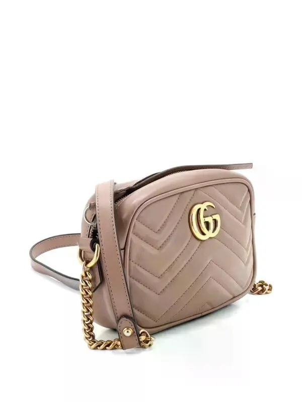 Gucci Gg Marmont Mini Crossbody Bag - Neutrals