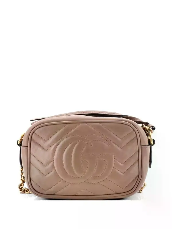 Gucci Gg Marmont Mini Crossbody Bag - Neutrals