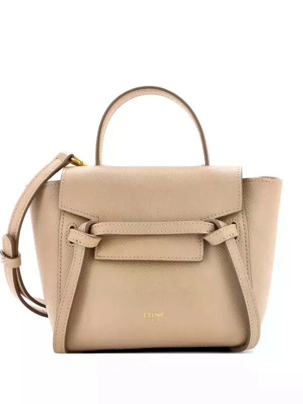 Celine Belt Bag Textured Leather Pico - Brown