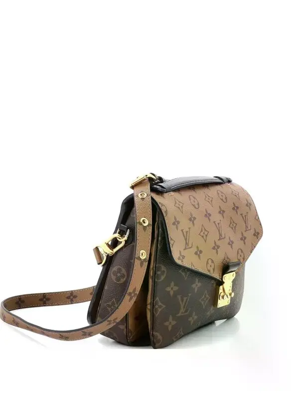 LOUIS VUITTON Pochette Metis Reverse Monogram Canvas Crossbody Bag - Brown