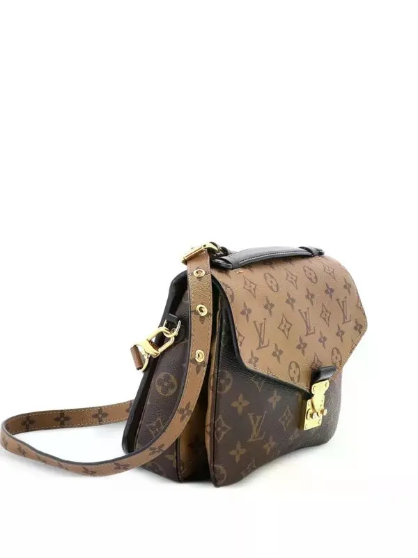 LOUIS VUITTON Pochette Metis Reverse Monogram Canvas Crossbody Bag - Brown