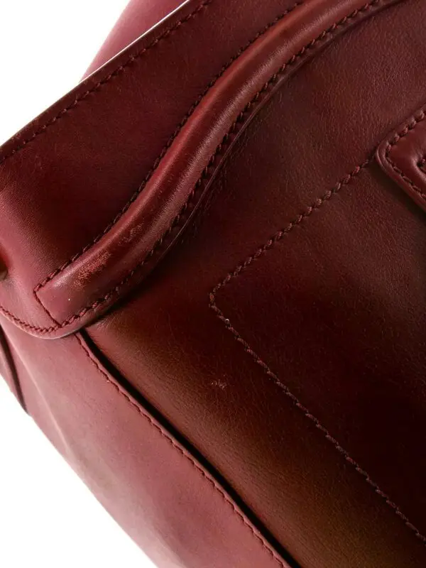 Celine Luggage Bag Smooth Leather Mini Tote Bag - Red