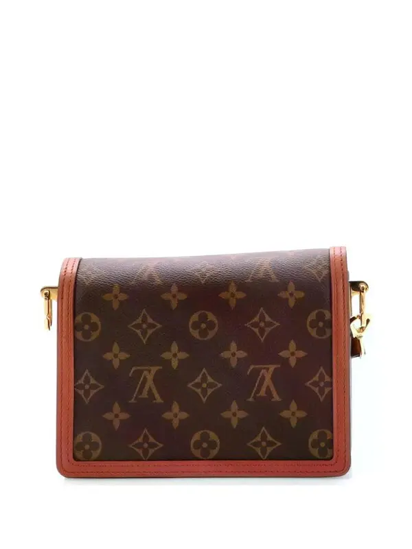 LOUIS VUITTON Dauphine Reverse Monogram Canvas Mini Crossbody Bag - Brown