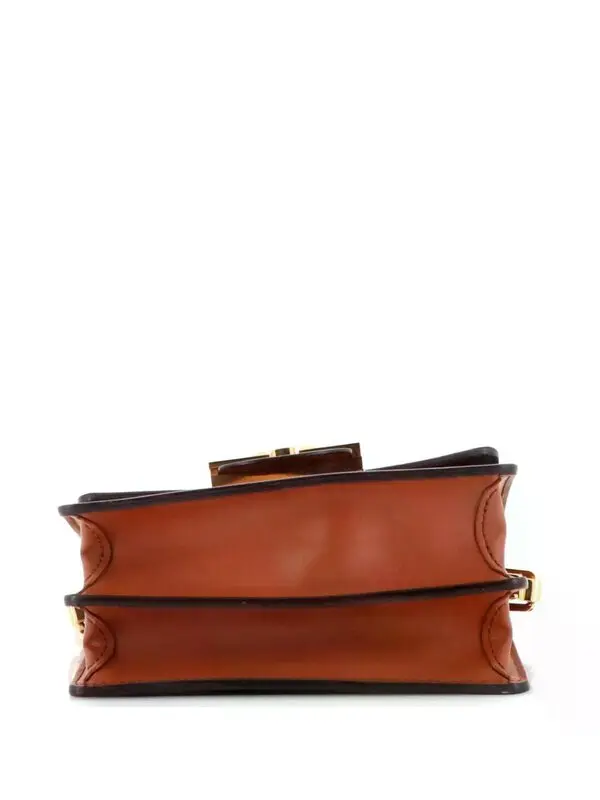 LOUIS VUITTON Dauphine Reverse Monogram Canvas Mini Crossbody Bag - Brown