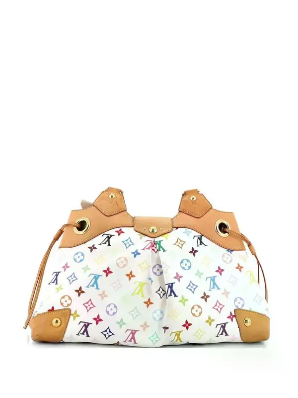 LOUIS VUITTON Ursula Handbag Monogram Multicolor Satchel - White