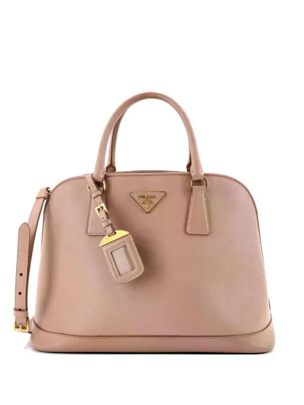 Prada Open Promenade Saffiano Leather Large Tote Bag - Pink
