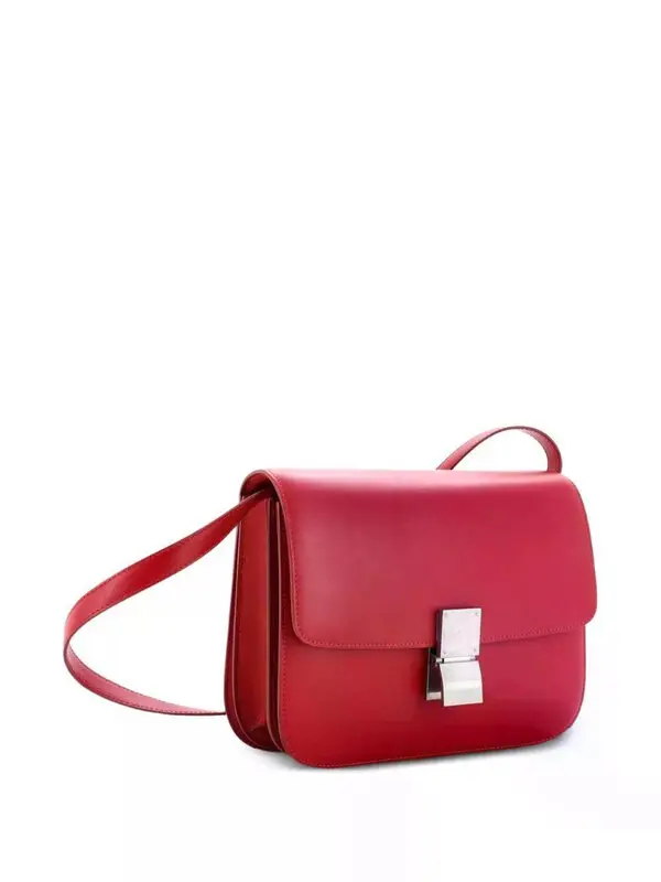 Celine Classic Box Bag Smooth Leather Medium - Red