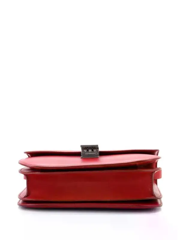 Celine Classic Box Bag Smooth Leather Medium - Red
