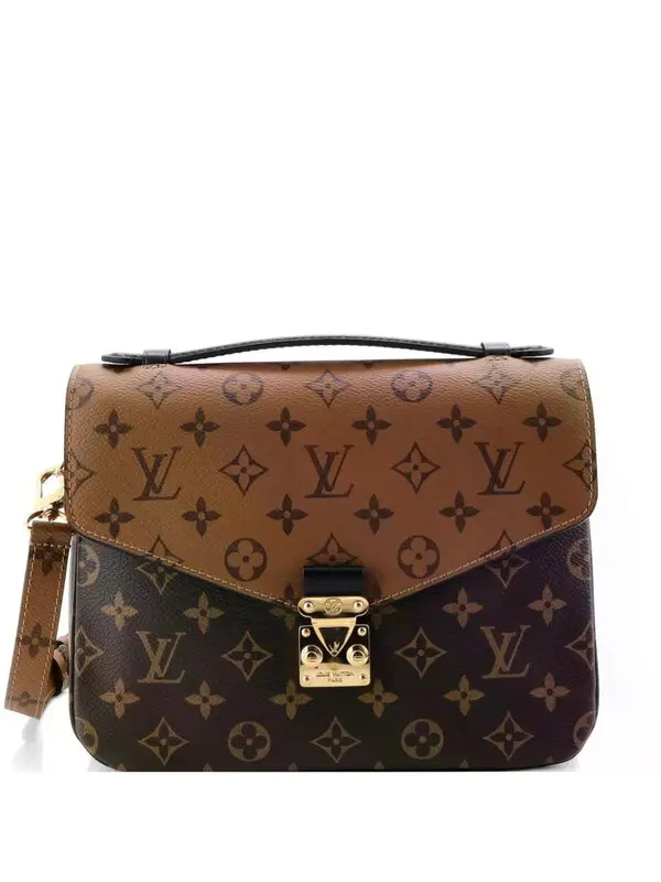 LOUIS VUITTON Pochette Metis Reverse Monogram Canvas Crossbody Bag - Brown