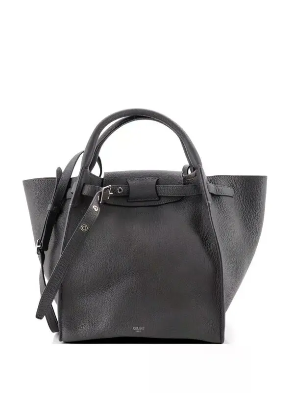 Celine Big Bag Grained Calfskin Small Satchel - Grey