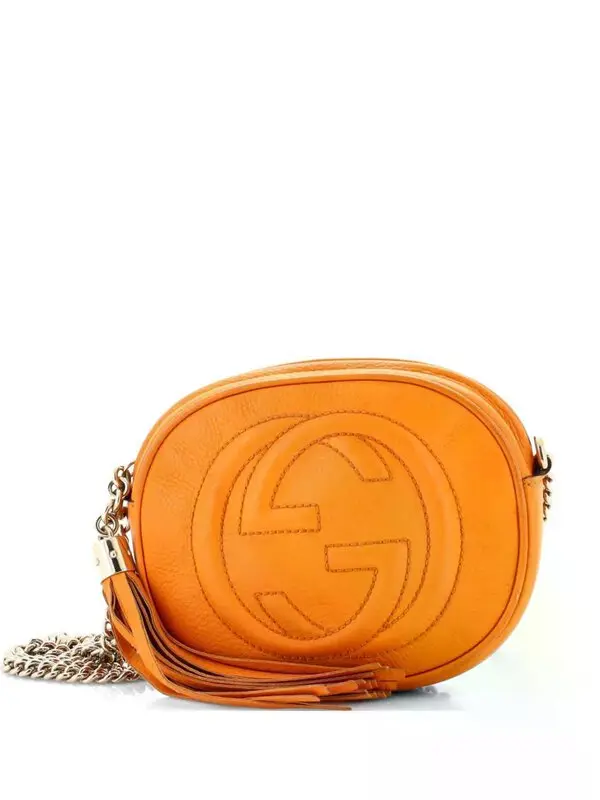 Gucci Soho Chain Mini Crossbody Bag - Orange