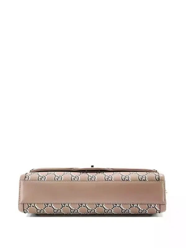 Gucci Luce Optical Gg Printed Leather Small Shoulder Bag - Neutrals