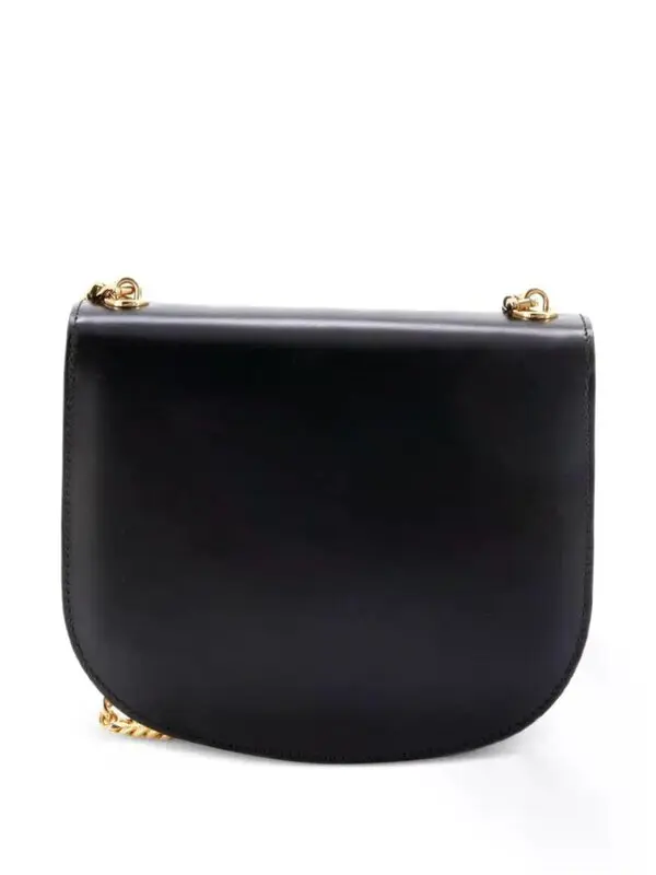 Celine Triomphe Besace Clea Chain Flap Bag - Black