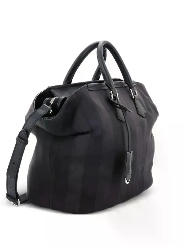 Fendi Pequin Canvas Medium Satchel